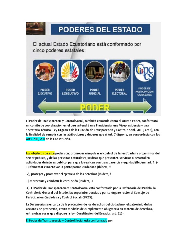 El Poder de Transparencia y Control Social | PDF | Corrupción política ...