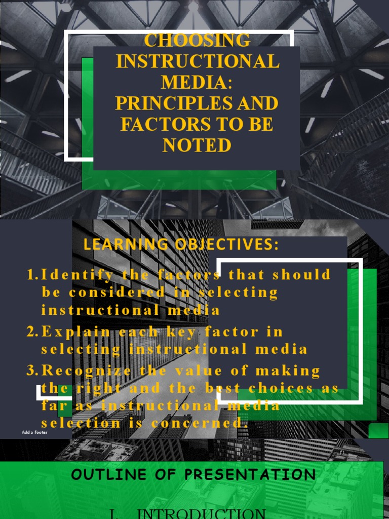 Choosing Instructional Media: Principles and Factors To Be Noted | PDF ...