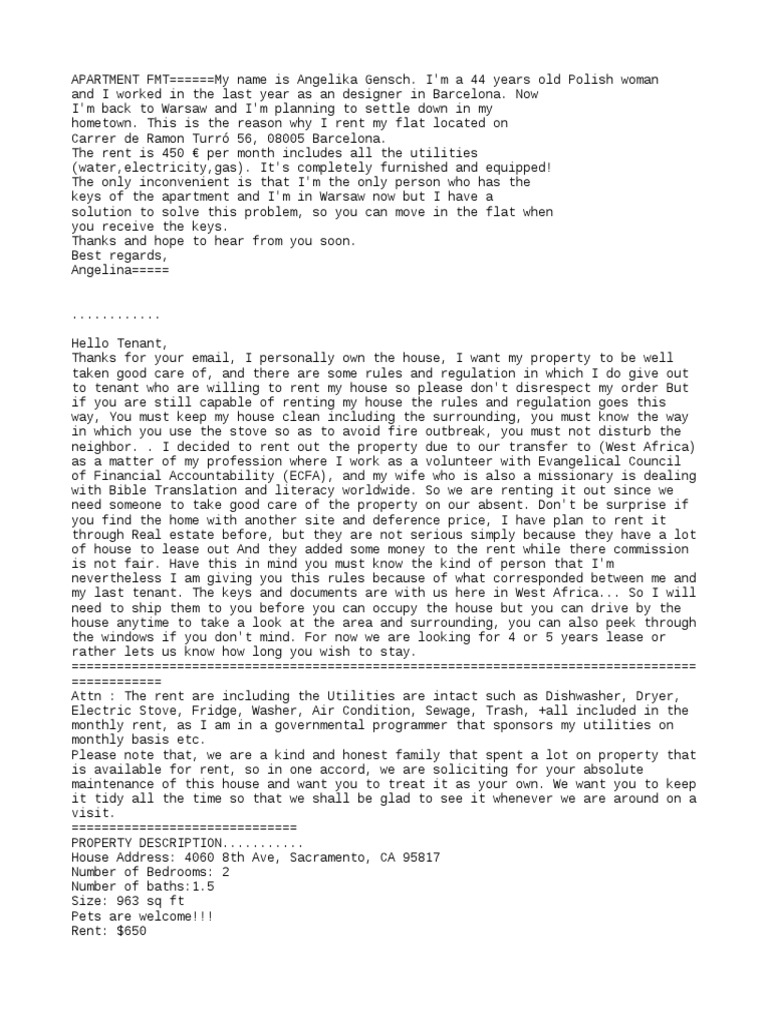 Apartment Format | PDF | Renting | Property