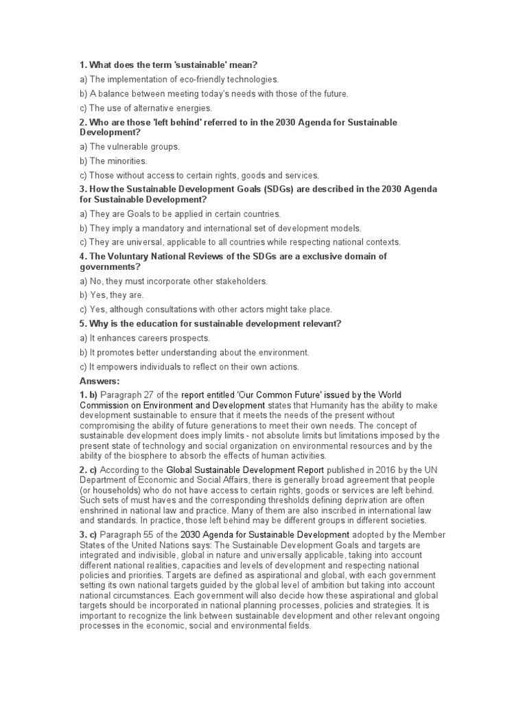 CSR Mcqs | PDF | Corporate Social Responsibility | Sustainability