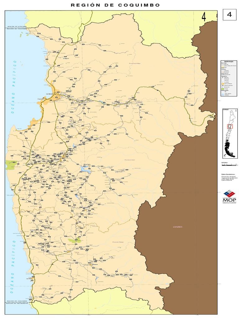 Mapa de la Región de Coquimbo, Chile | PDF