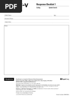 Wais IV ALL Response Booklet and Record Form | PDF