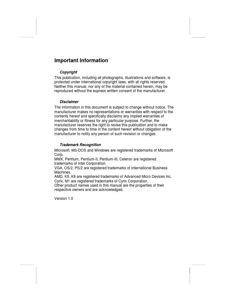 MANUAL Mainboard ms7101c | PDF | Bios | Computer Engineering