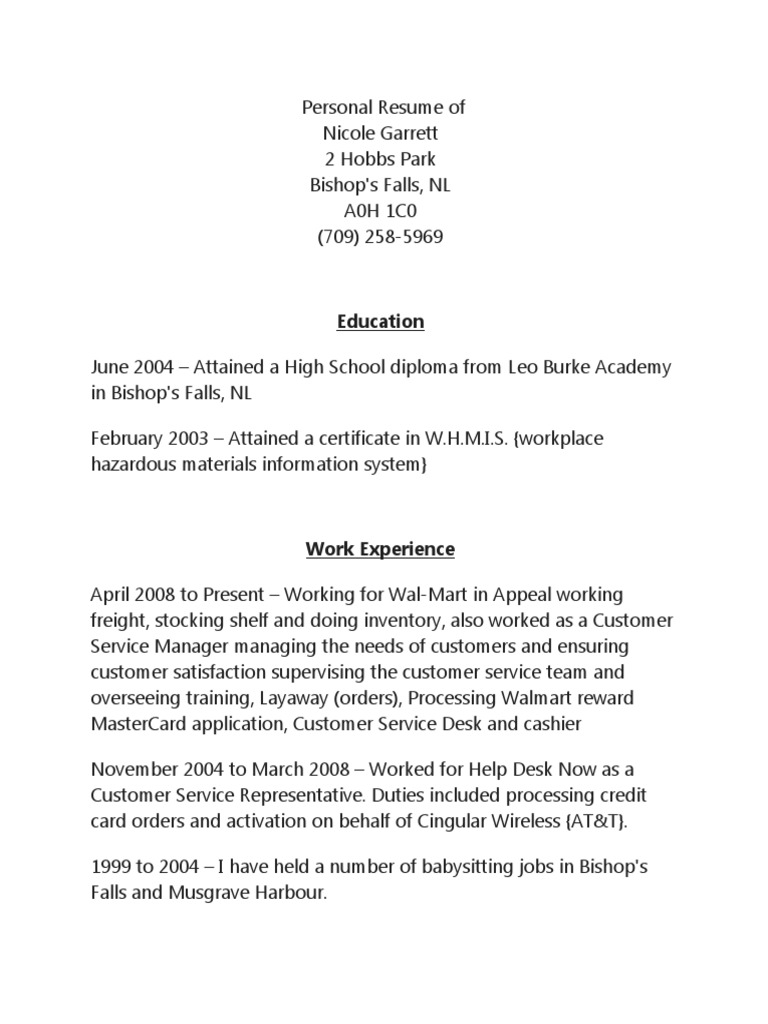 Nicole Garrett Resume | PDF