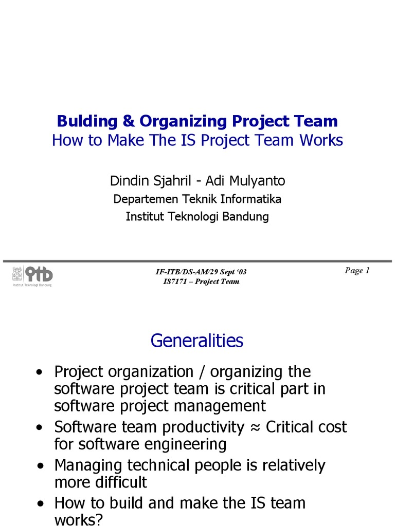 LNIS7171 - Project Team | PDF