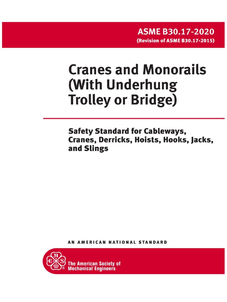 Asme B30.17-2020 | PDF