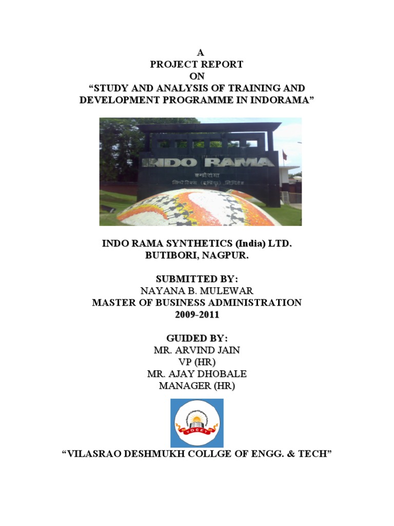 Indorama Final | PDF | Spinning (Textiles) | Yarn