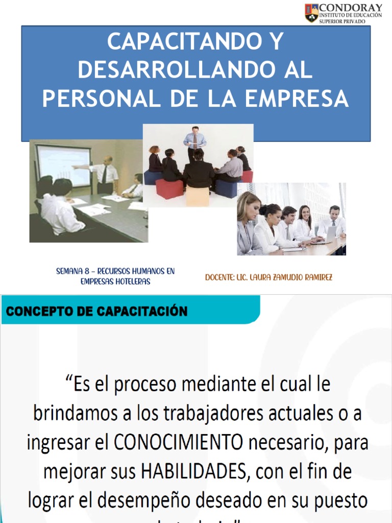 Capacitando Al Personal | PDF | Evaluación | Gestión de recursos humanos