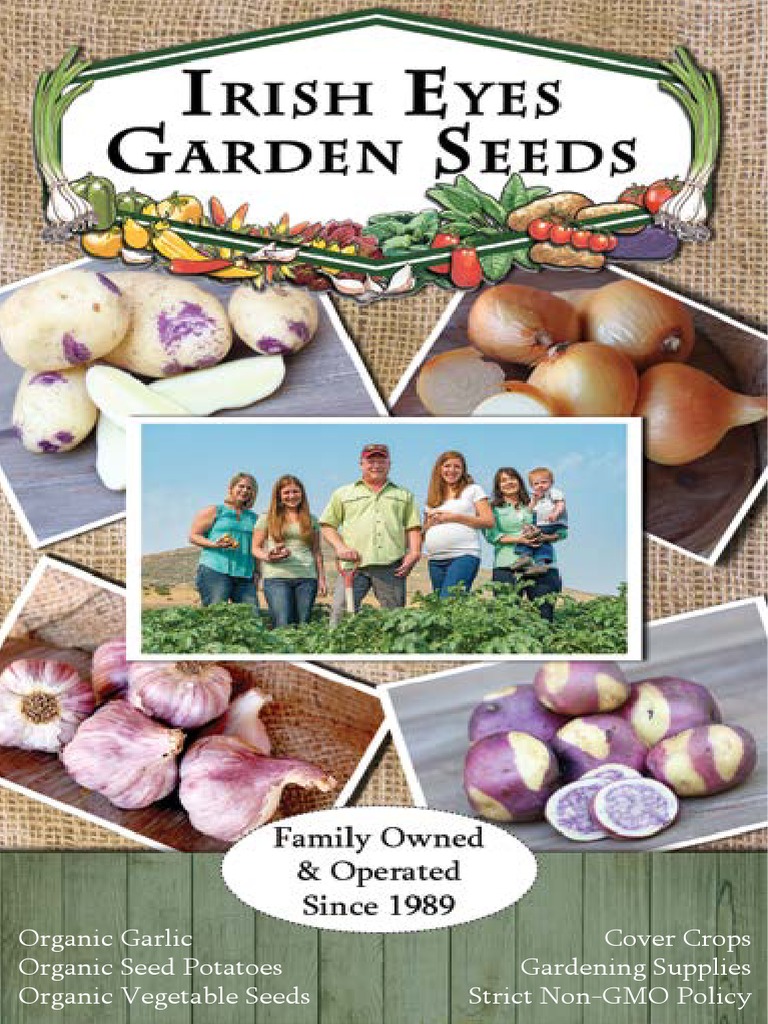 2018 Irish Eyes Garden Seeds Catalog | PDF | Onion | Garlic