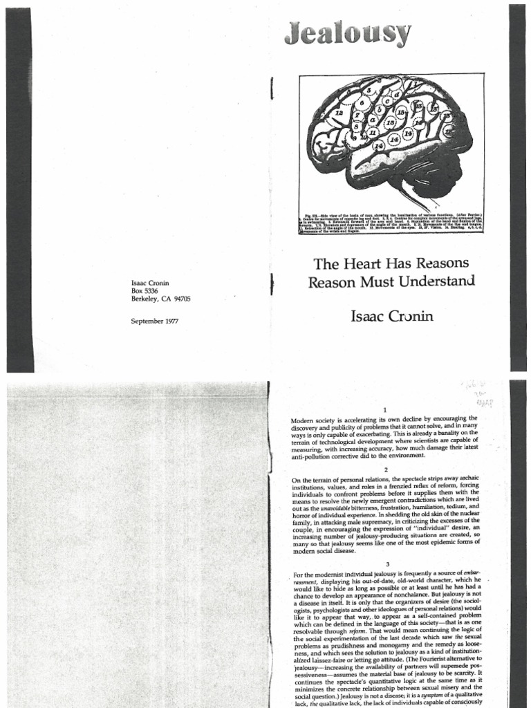 Jealousy - Isaac Cronin | PDF