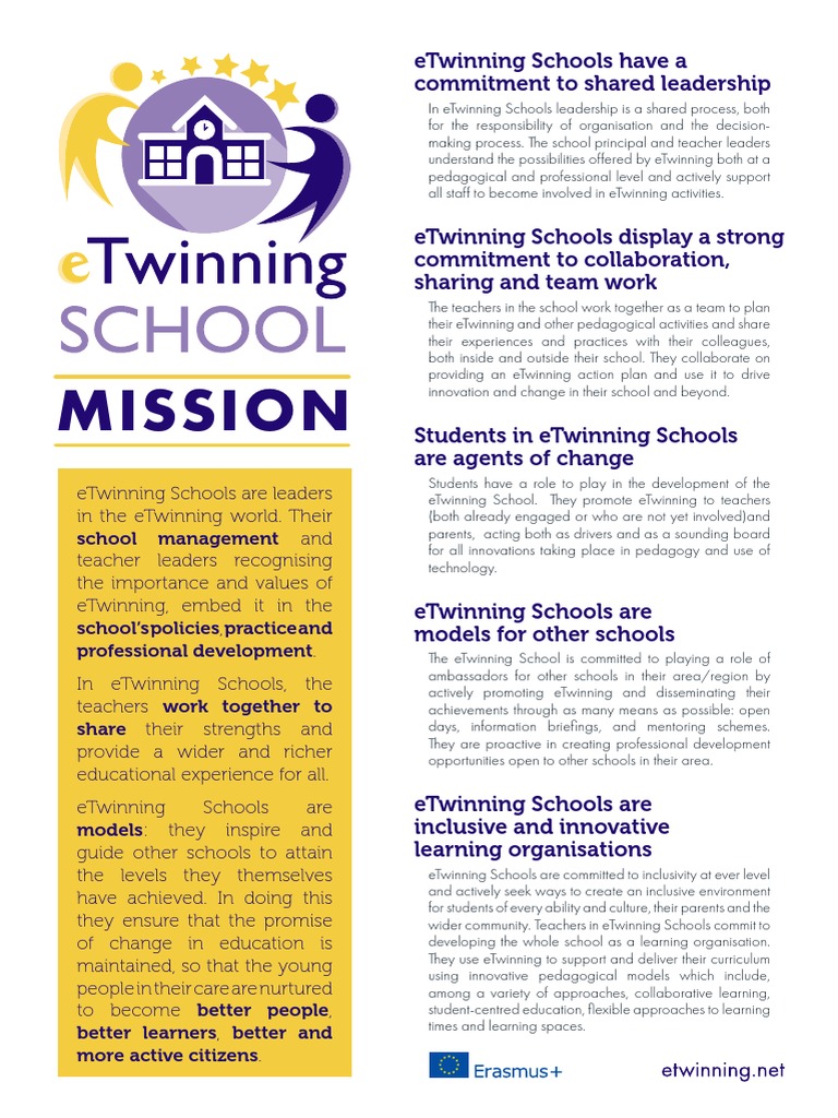 Etwinning School Mission | PDF | Pedagogy | Teachers