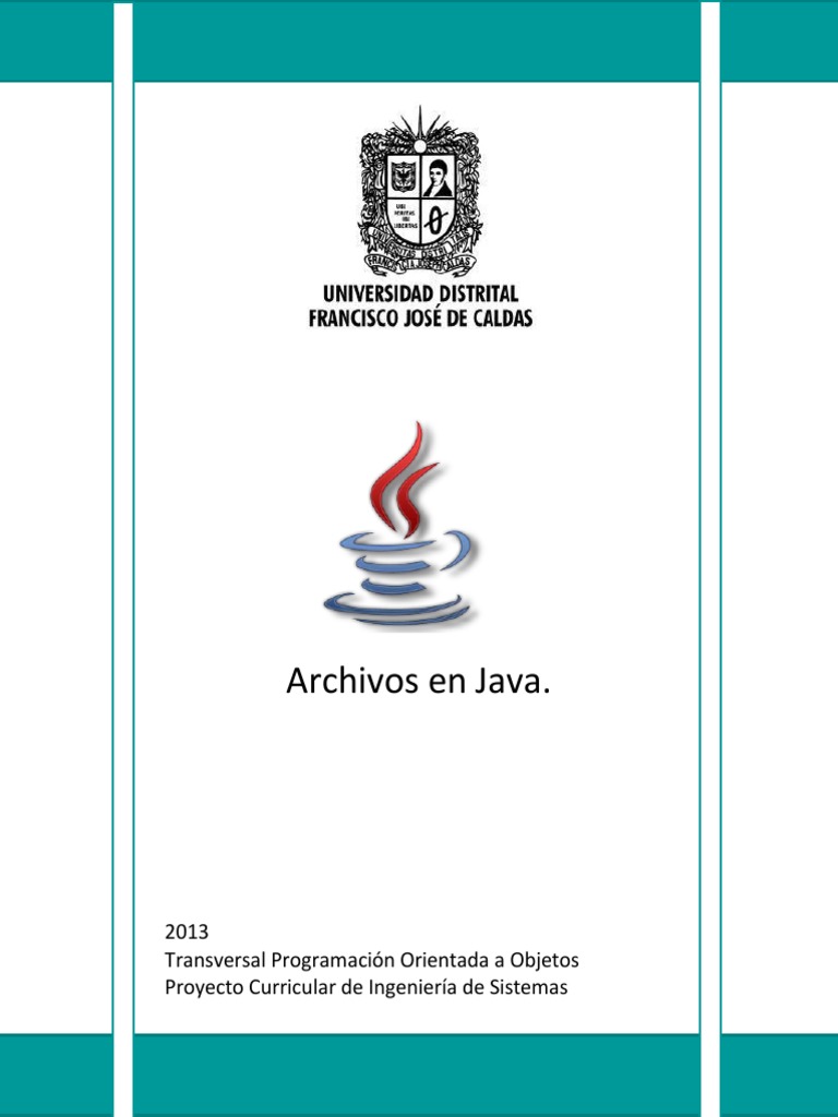 Archivos en Java | PDF | Archivo de computadora | Java (lenguaje de ...