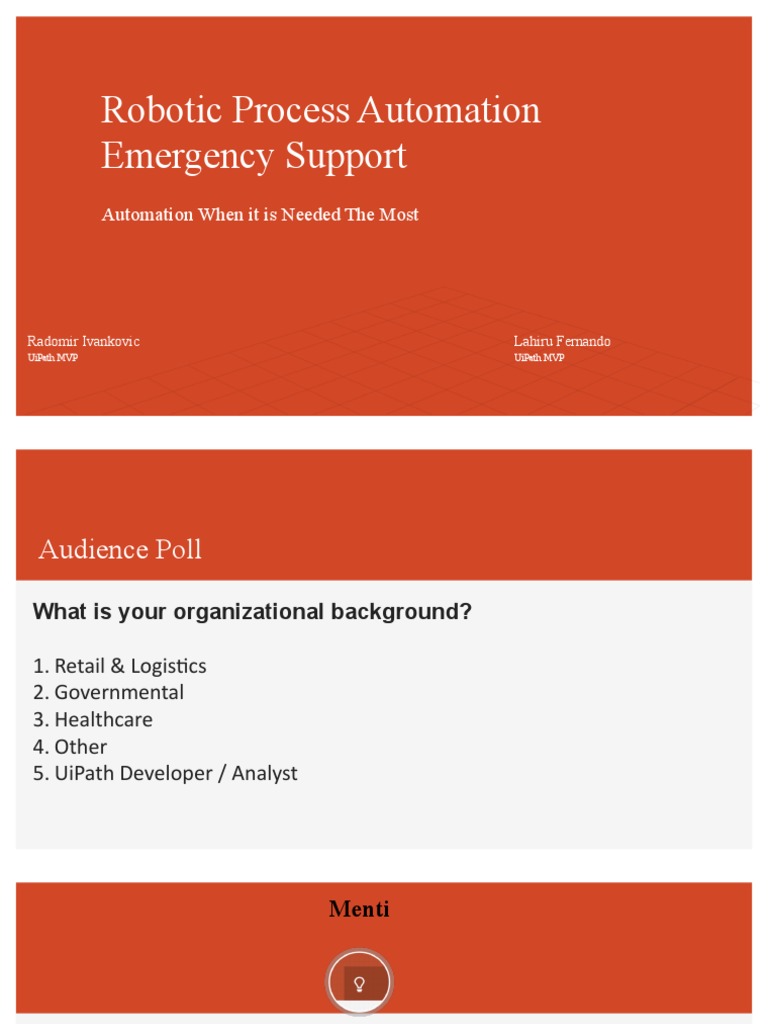 Robotic Process Automation Emergency Support | PDF | Automation ...