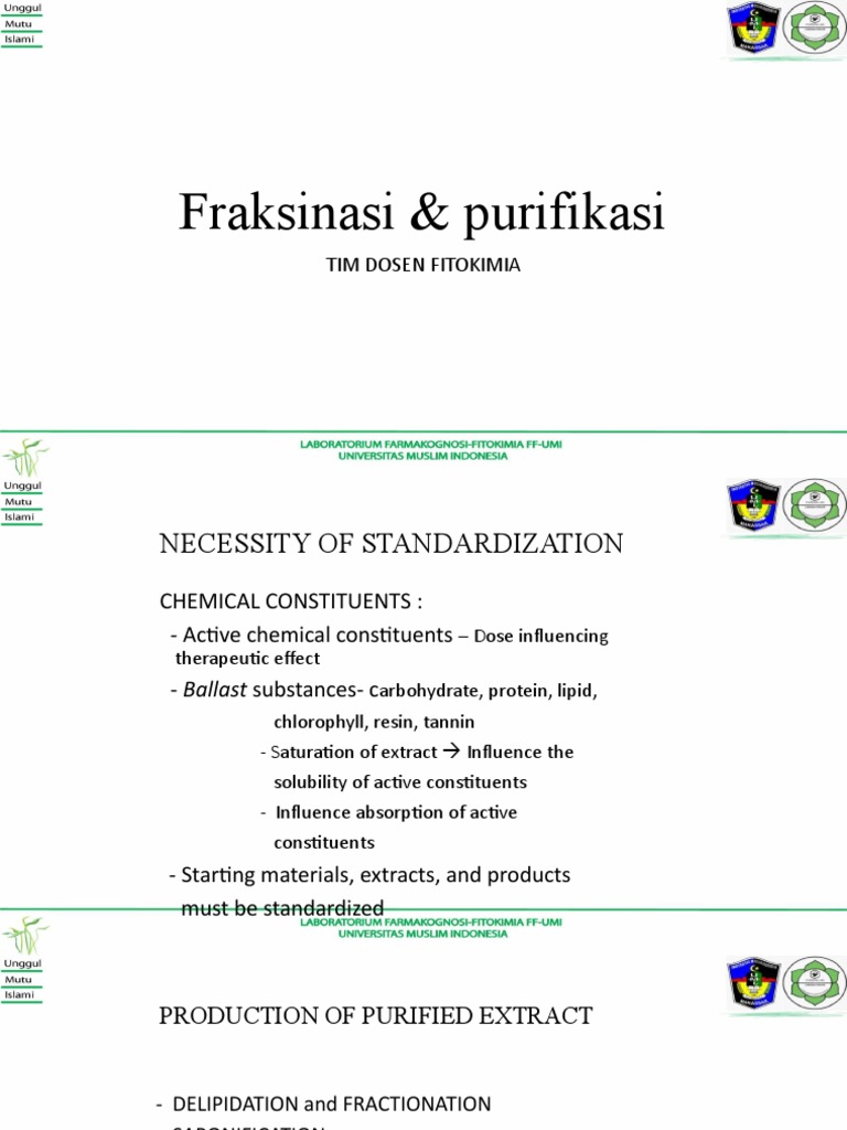 III. Fraksinasi Purifikasi | PDF