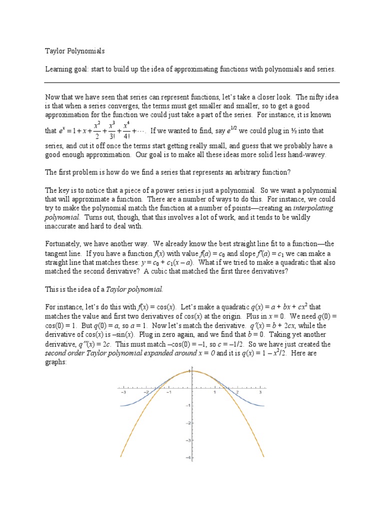 19 Taylor Polynomials | PDF | Trigonometric Functions | Polynomial