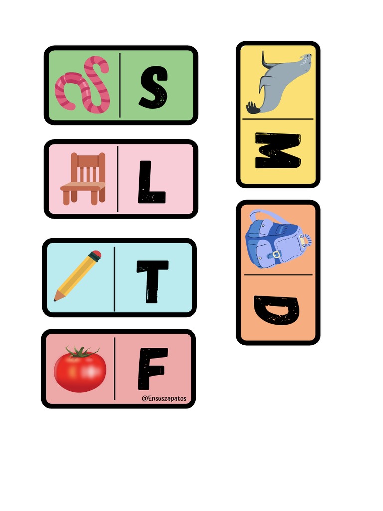 Domino Conciencia Fonologica | PDF