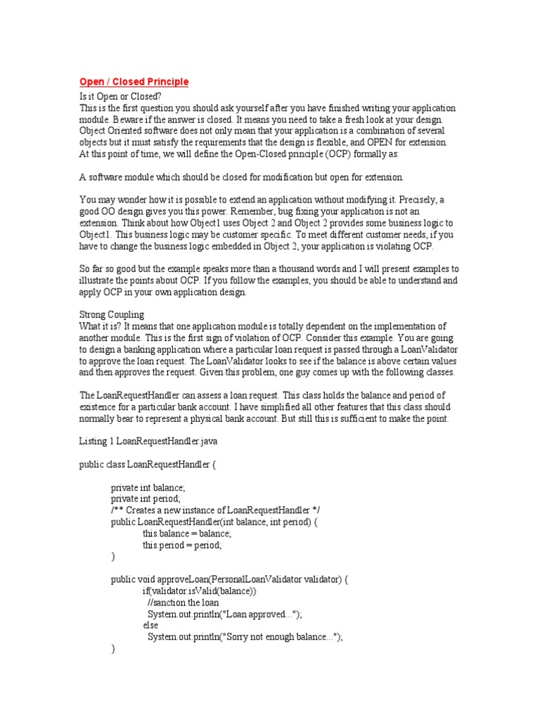 Ooad Principles Pdf Inheritance Object Oriented Programming Class Computer Programming 
