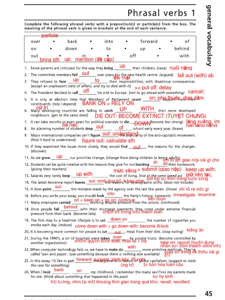 Phrasal Verbs Ielts | PDF