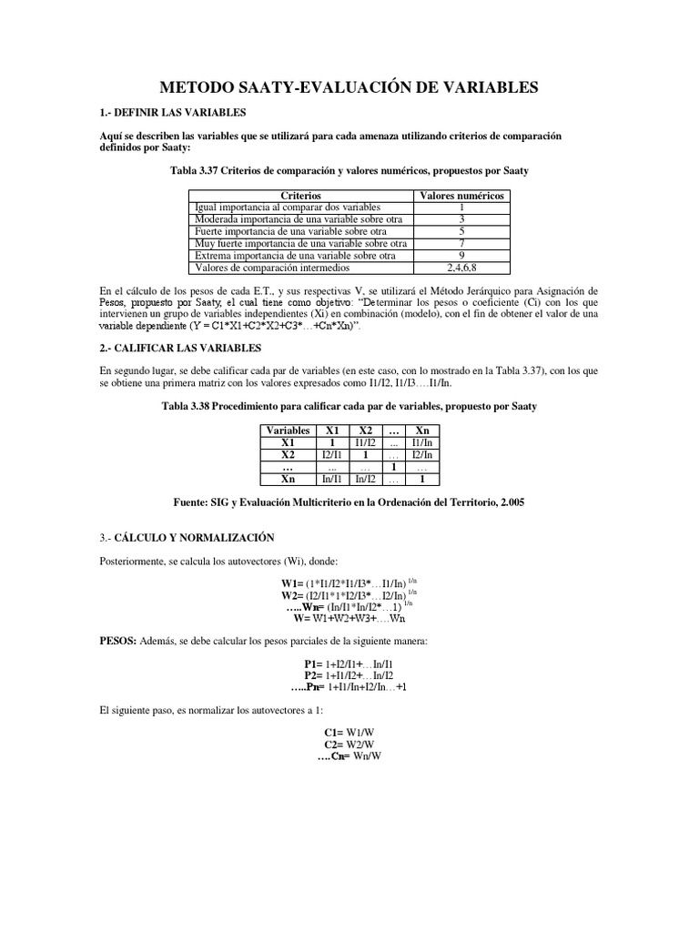Metodo SAATY | PDF | Economias