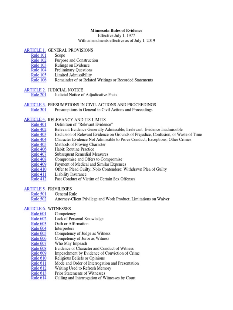 Rules of Evidence | PDF | Relevance (Law) | Evidence (Law)