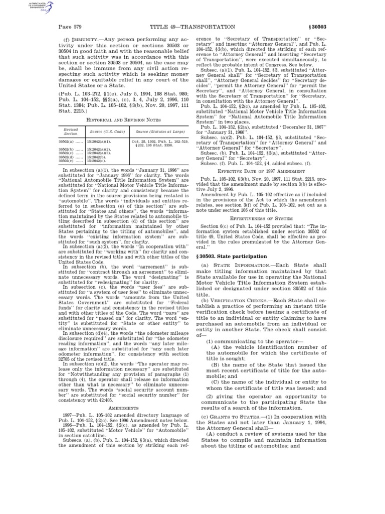 Revised Section Source (U.S. Code) Source (Statutes at Large) | PDF ...