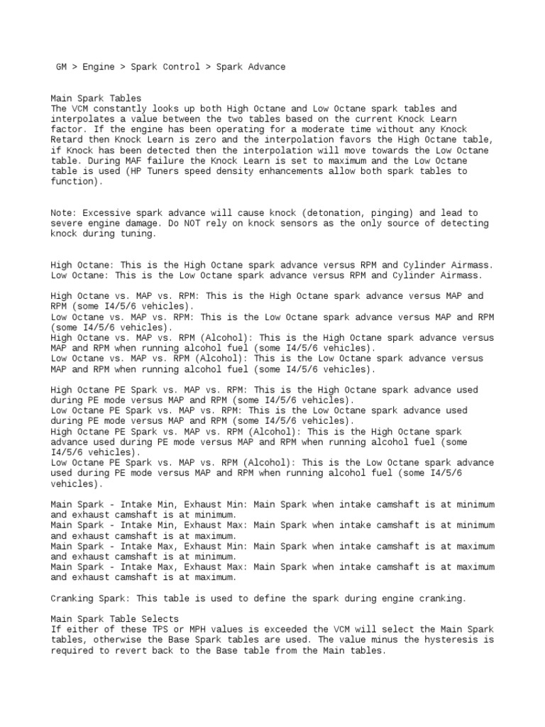 HP Tuners Tech Docs | PDF | Mechanical Engineering | Engines