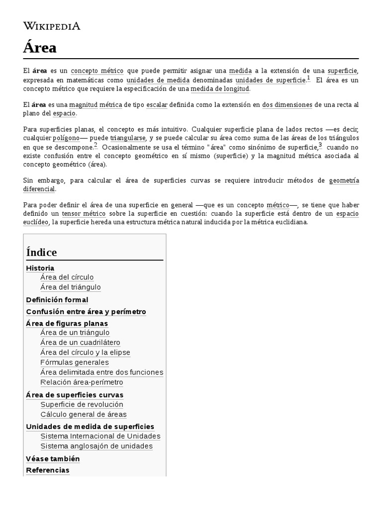 Área | PDF | Zona | Geometría
