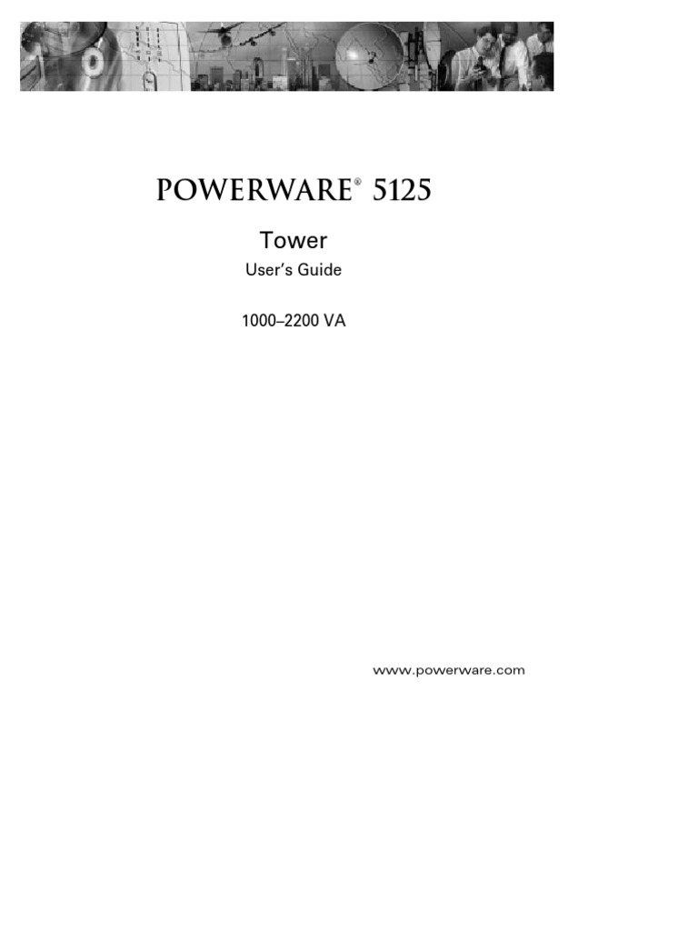 Powerware 5125: Tower | PDF | Electromagnetic Compatibility ...