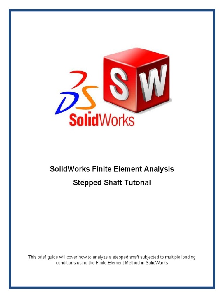SW FEA Tutorial Shaft | PDF | Stress (Mechanics) | Finite Element Method