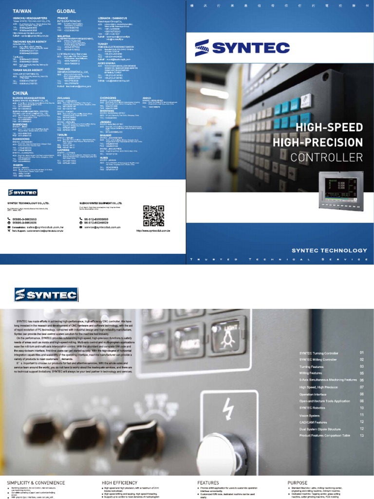 Product-Overview Syntec | Download Free PDF | Machining | Numerical Control