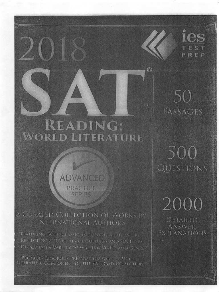 2018 SAT Reading - World Literature by Ies | PDF