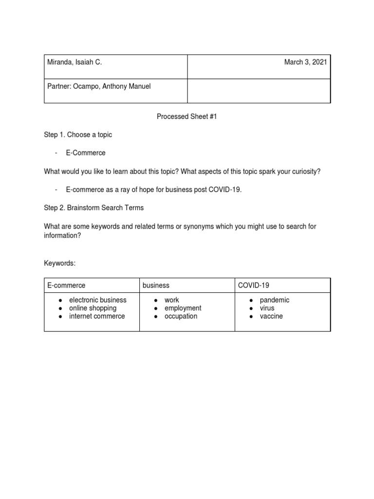 Brainstorming Research Topic | PDF