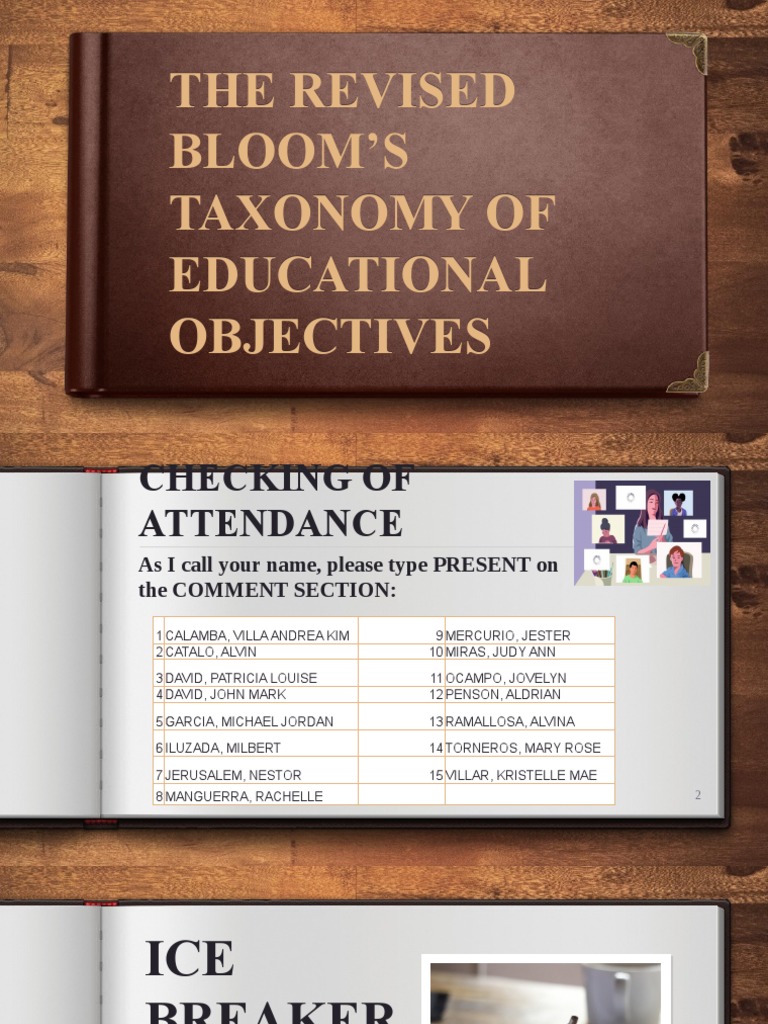 The Revised Bloom's Taxonomy of Educational Objectives | PDF ...