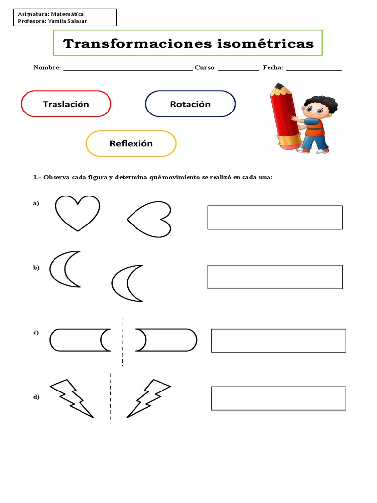 Guia Transformaciones Isometricas 3 Basico | PDF Guia Transformaciones Isometricas 3 Basico | PDF