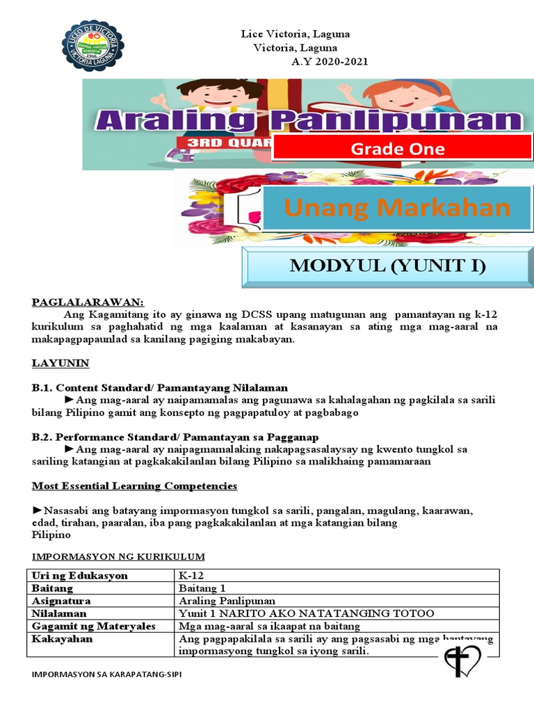 Grade 1 A.P - Module | PDF