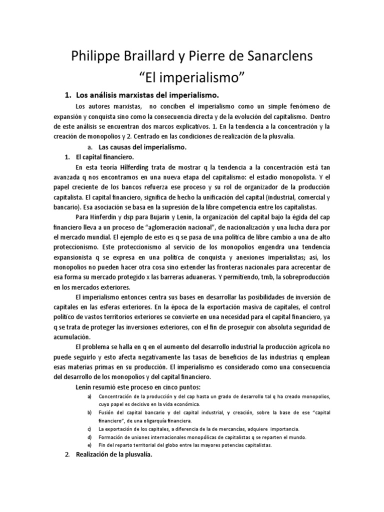 Philippe Braillard y Pierre de Sanarclens | PDF | Capitalismo ...