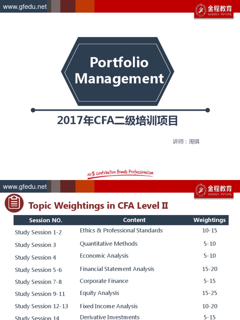 Portfolio Management | PDF | Value At Risk | Capital Asset Pricing Model