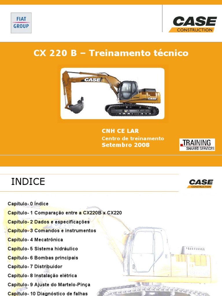 Capítolo 1 CX220.B Vs CX 220 | PDF | Bomba | Motores