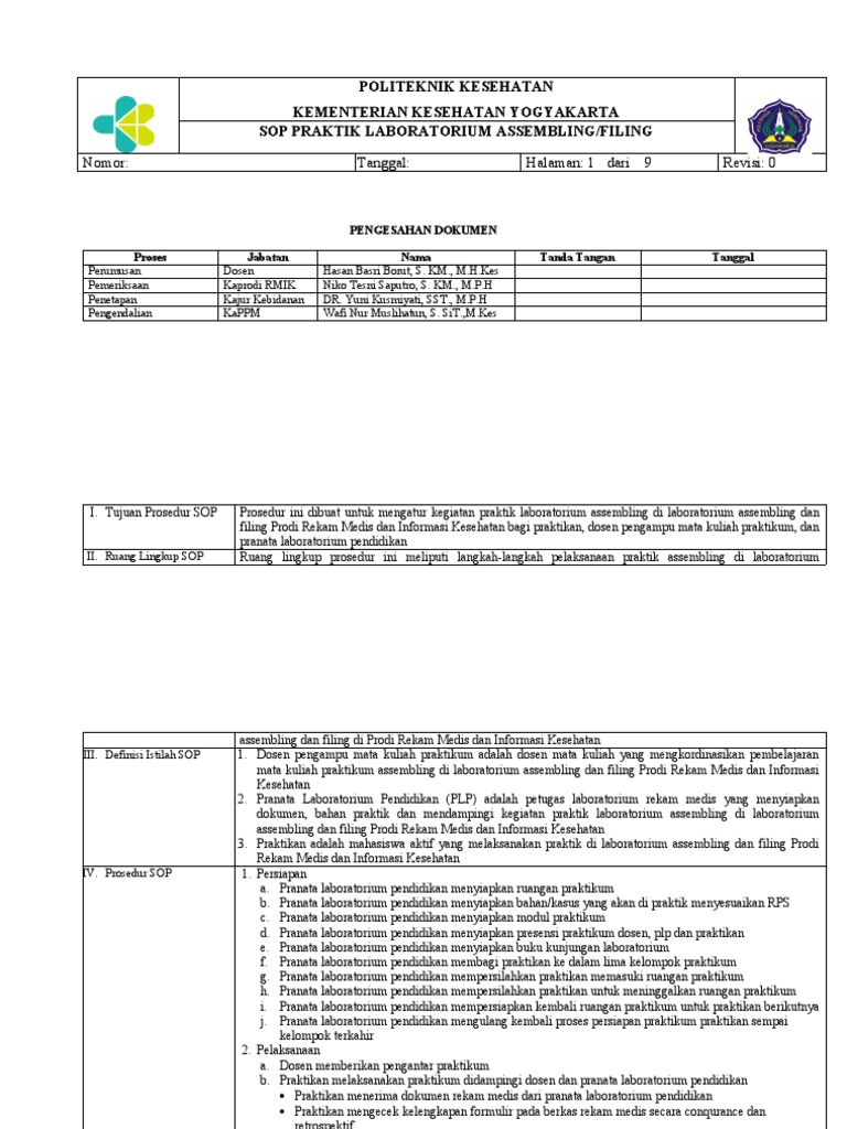 Sop Assembling 1 | PDF