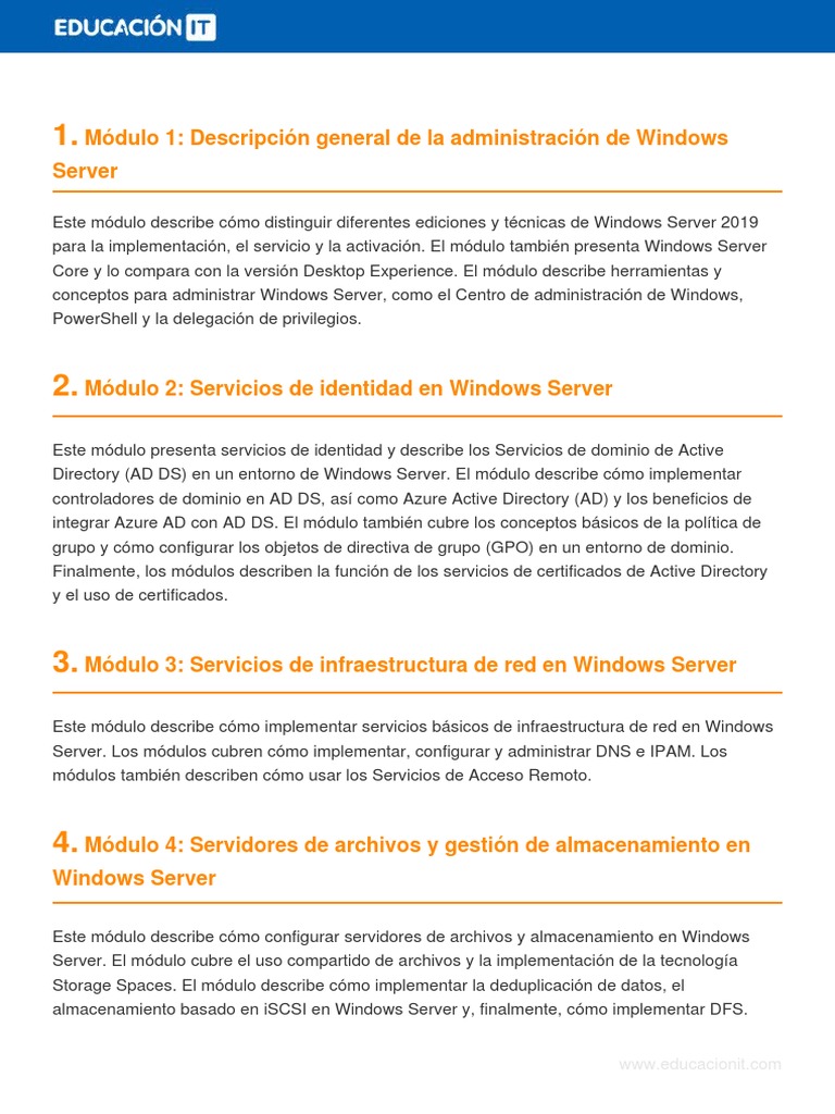Curso de Windows Server Administration PDF | PDF | Red privada virtual | Microsoft Azure