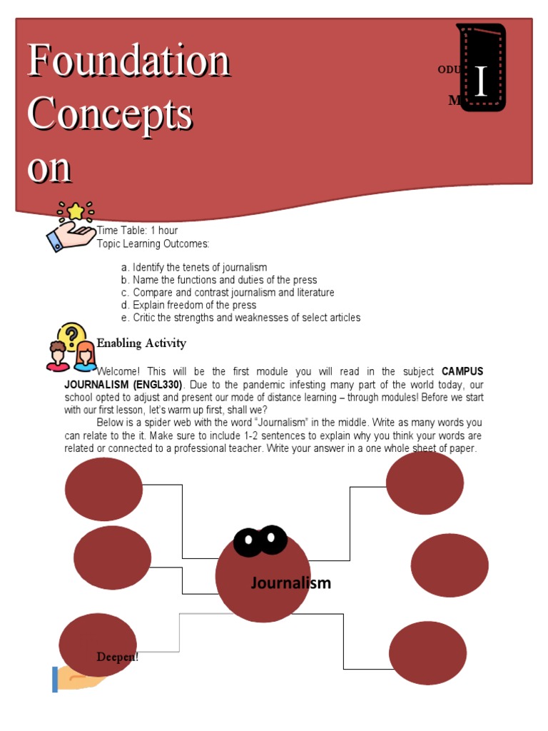 Campus Journalism Module | PDF | Letter To The Editor | Newspapers