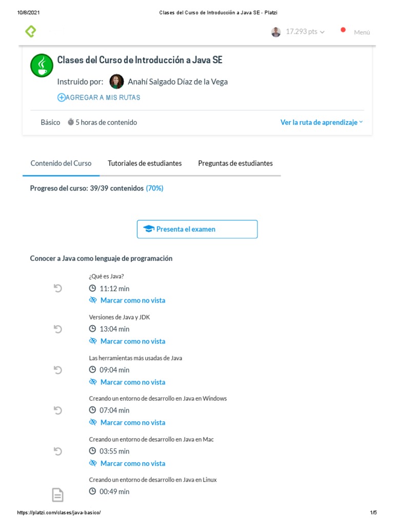 Clases Del Curso de Introducción A Java SE - Platzi | PDF | Java ...