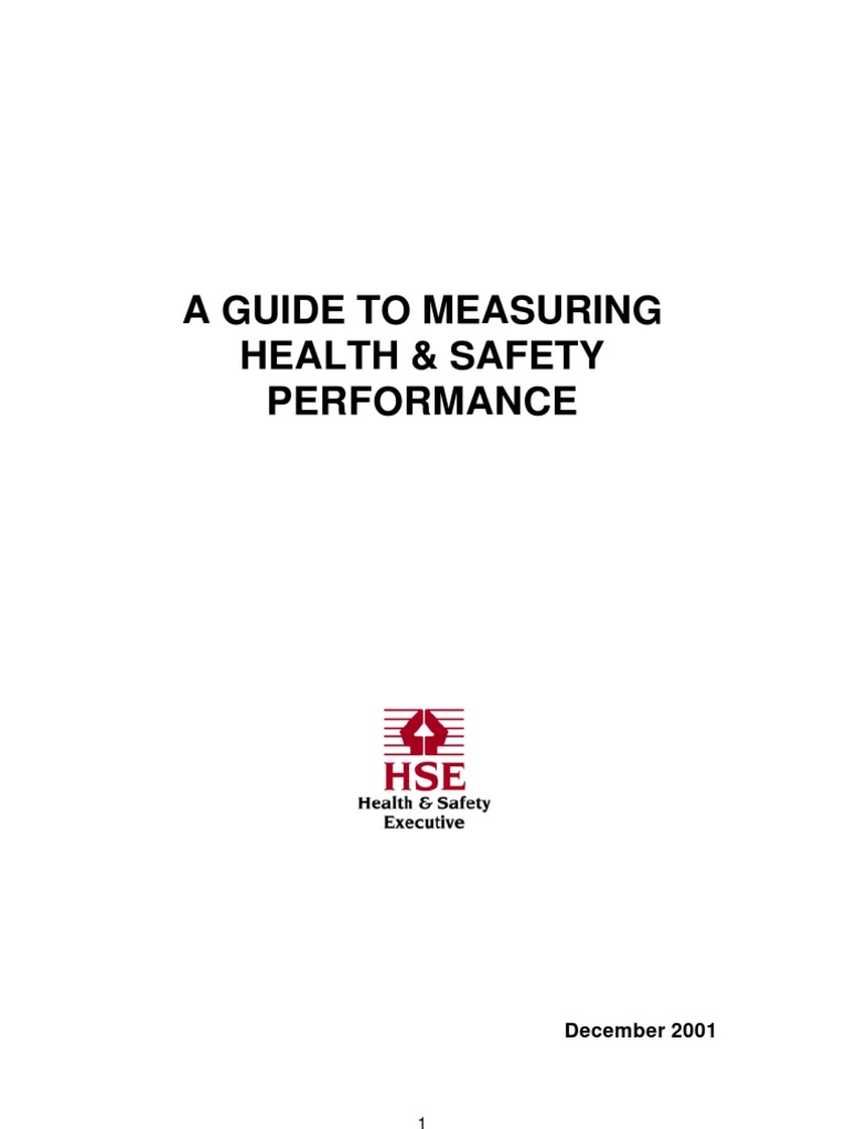 HSG 65 Guide To Measuring H&S Performance 2002 | PDF | Occupational ...