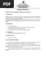 Project Proposal On School DRRM | PDF | Emergency Management | Hazards