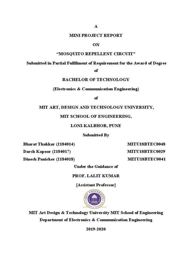 Mini Project Report | PDF | Rectifier | Diode
