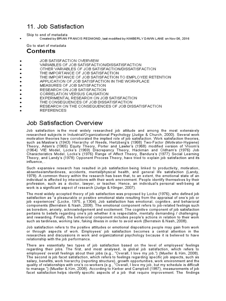 Understanding the Complex Factors that Influence Job Satisfaction: A ...