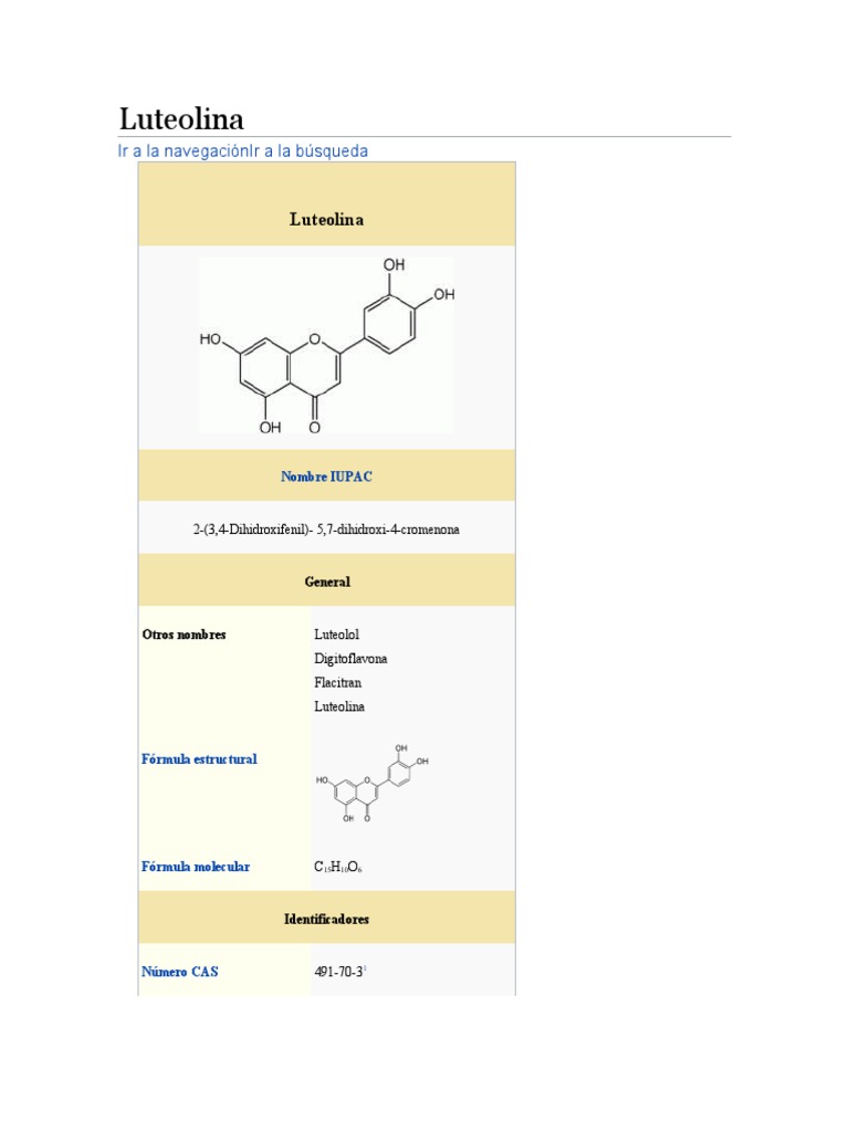 Luteolina | PDF