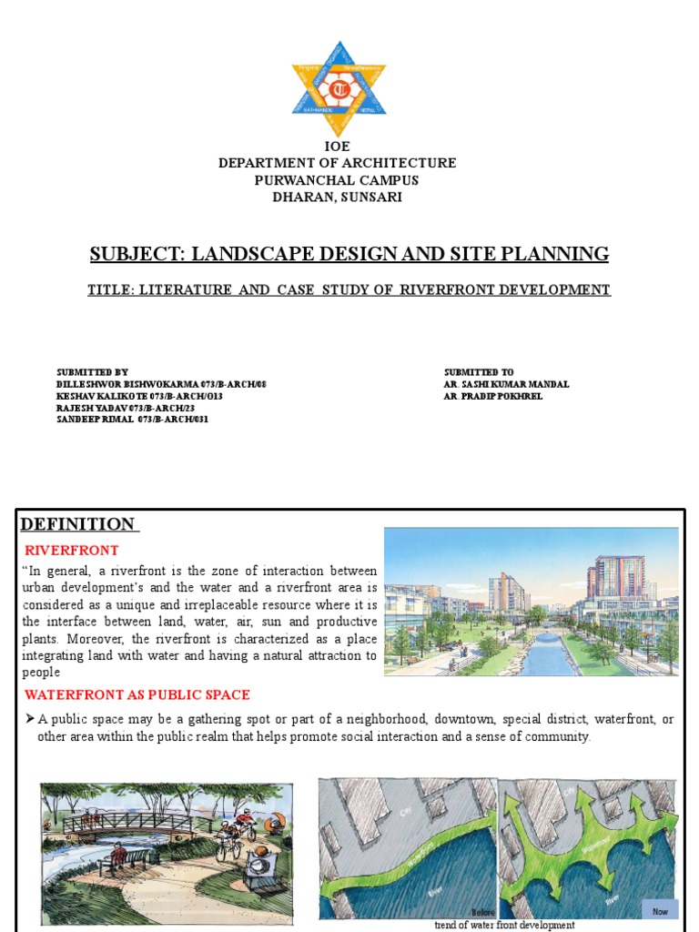 Riverfront Design Literature and Case Study | PDF | Sustainability ...