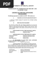 2025-2026 Academic Year Regular-Special Graduate Programmes Advert ...