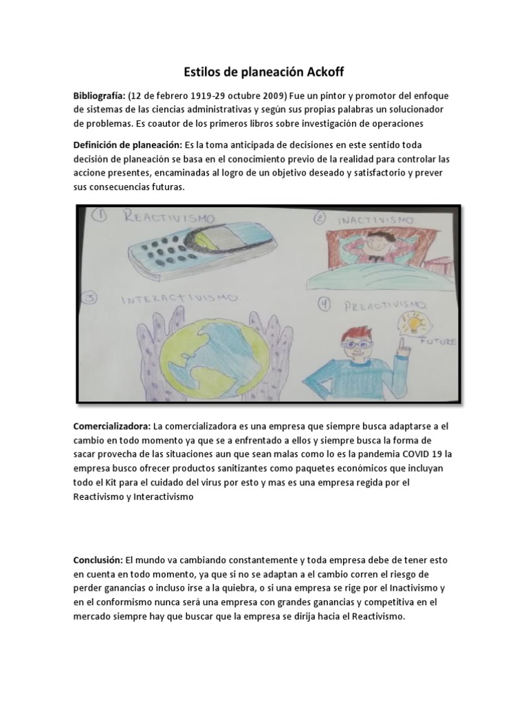 Estilos de Planeación Ackoff | PDF